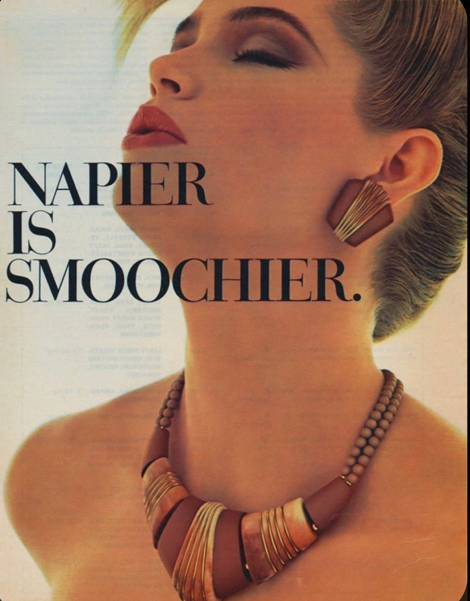 1980's Napier AD Campaign Earrings – villa amour vintage